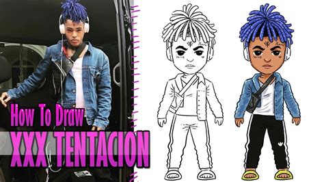 How To Draw And Coloring Xxxtentacion Easy Step By Step Youtube
