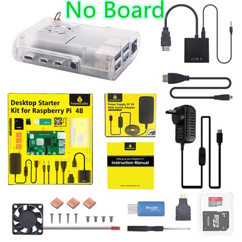Desktop Starter Kit For Raspberry Pi 4b Complete Starter Kit For