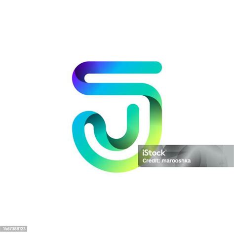 리본 글꼴 알파벳 영어 대문자 3d 문자 J 알파벳 J에 대한 스톡 벡터 아트 및 기타 이미지 알파벳 J 3차원 형태 로고 Istock