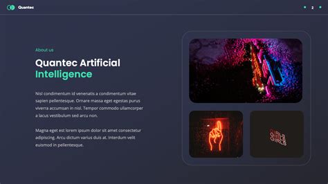 Quantec Ai Tech Agency Powerpoint Template Presentation Templates