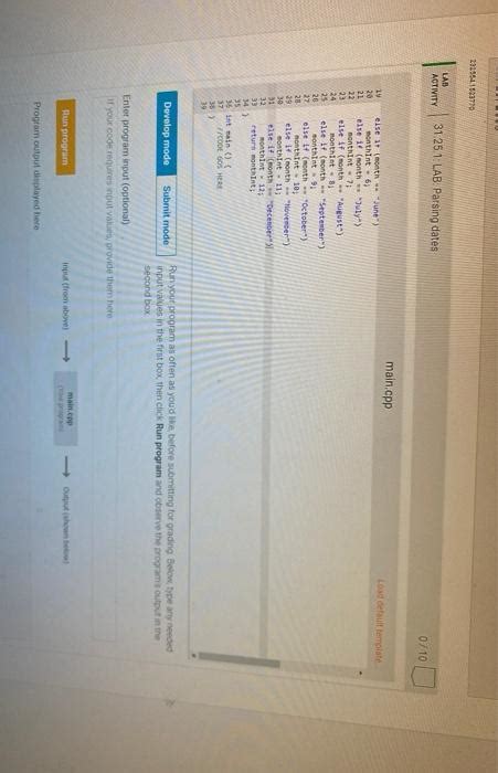 Solved Complete Main To Read Dates From Input One Date
