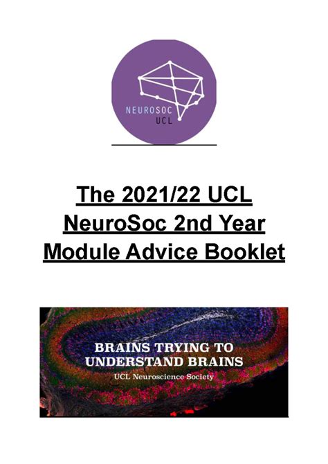 Neuroscience 2nd Year Module Advice The 2021 22 Ucl Neurosoc 2nd Year Module Advice Booklet