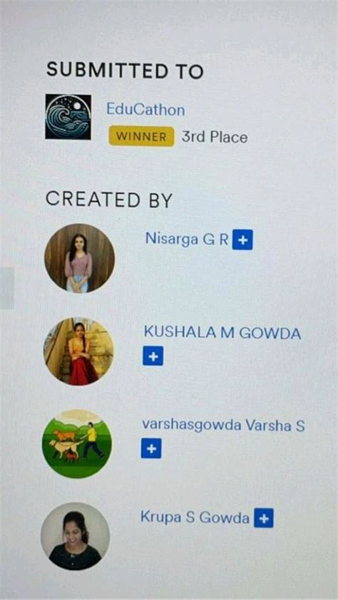 Krupa S Gowda On Linkedin Hackathonchampion Techinnovation