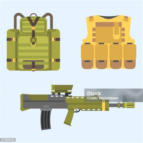 군사 무기 총 갑옷 세력 미국 전투기 탄약 위장 기호 벡터 일러스트 레이 션 격투기에 대한 스톡 벡터 아트 및 기타 이미지