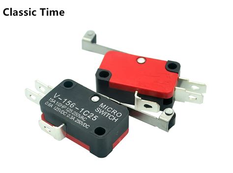 1pcs V 156 1c25 15a The Micro Switch Push Button Spdt Momentary Snap Action Limit Switch