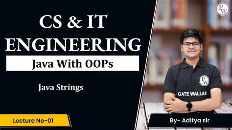 Cs It Engineering Java Strings Lecture Notes Recap By Aditya Studocu