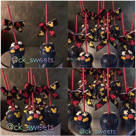 Mickey Mouse Candy Apples Candy Apples Chocolate Covered Apples