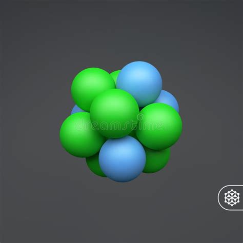 Abstract Molecular Structure With Particles Scientific Background