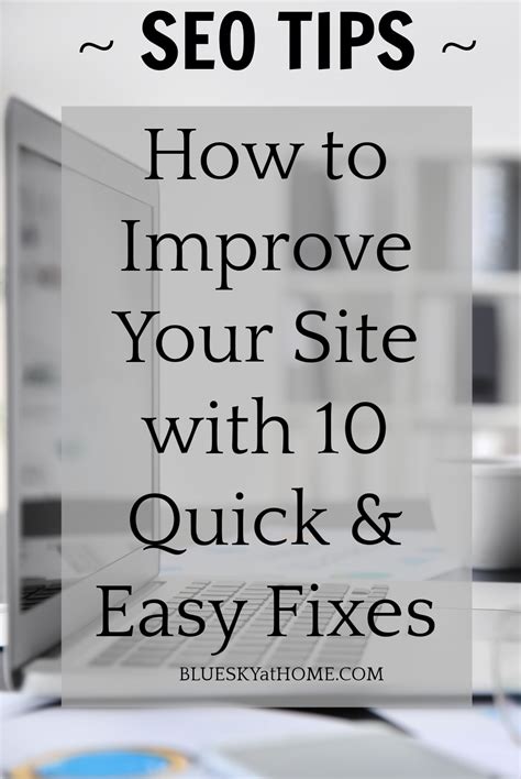 Seo Tips ~ 10 Quick And Easy Fixes Bluesky At Home