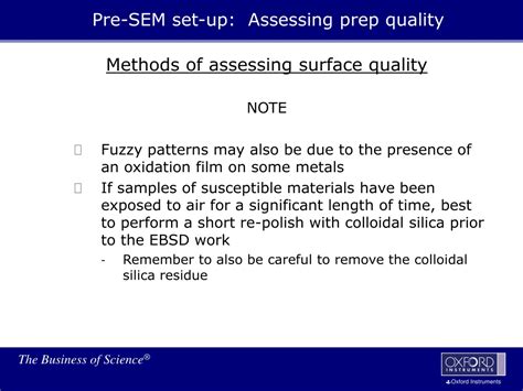 Ppt Techniques Hints And Tips For Maximizing Ebsd Data Quality