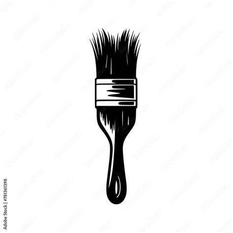 Paintbrush SVG Paint Brush Svg Paint Dripping Brush Vector Paintbrush Cut File Painter Tool