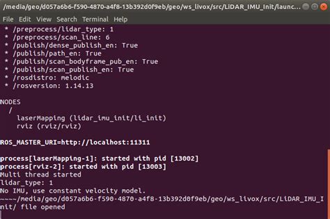 No Imu Use Constant Velocity Model · Issue 22 · Hku Marslidarimu