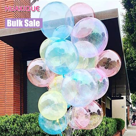 20pcs 크리스탈 클리어 버블 풍선 182436 투명 클리어 풍선 생일 웨딩 이벤트 파티 Decors 도매 대량 판매풍선 And 액세서리 Aliexpress