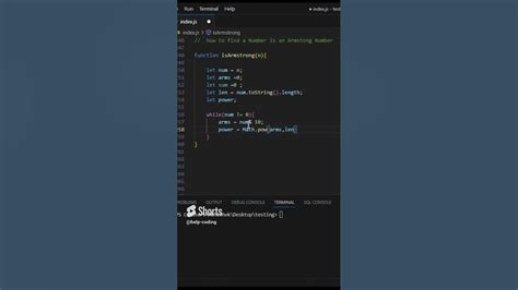 is a number is armstrong number javascript viral coding