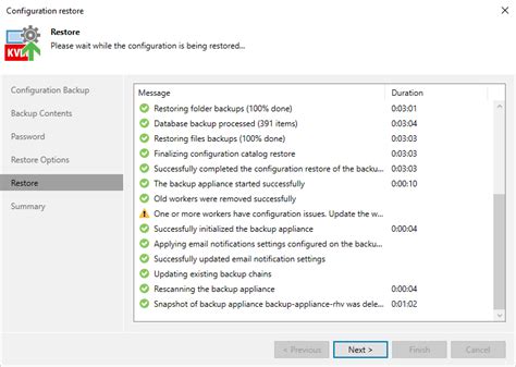 Step 6 Track Restore Progress Veeam Backup For Oracle Linux Virtualization Manager And Red