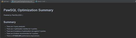 Sql Optimizerindex Advisor Mysqlpostgreoracle Tune By Pawsql Intellij Ides Plugin