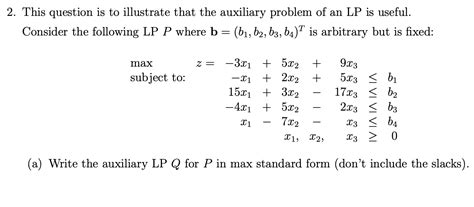 Solved 2 This Question Is To Illustrate That The Auxiliary