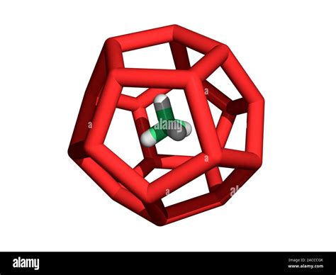 Methane Hydrate Computer Model Of The Structure Of Methane Hydrate