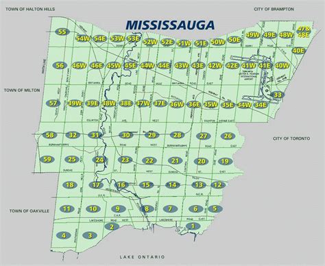 Mississauga Ontario Canada Map