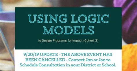Using Logic Models Smore Newsletters