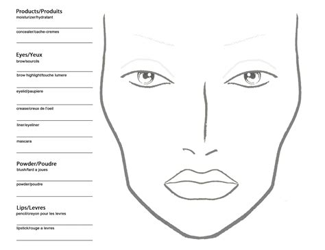 Face Templates For Makeup Saubhaya Makeup
