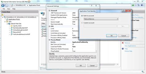 Iis Application Pool Identity Windows Authentication