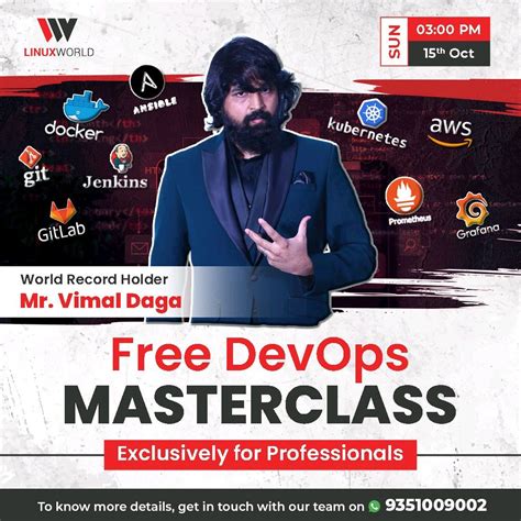 Linuxworld Informatics Pvt Ltd On Linkedin Devopsmasterclass Vimaldaga Practicaltraining