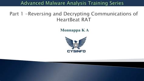 Advanced Malware Analysis Training Session10 Part1 Ppt