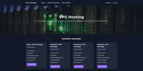 Hosting Template Standalone Website Builtbybit