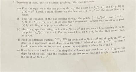 Solved Confused On How To Do A Through E 2 Equations Of