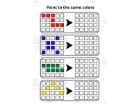 Count And Color The Correct Number Of Objects Coloring Pages Squares Coloring Sheets By Teach