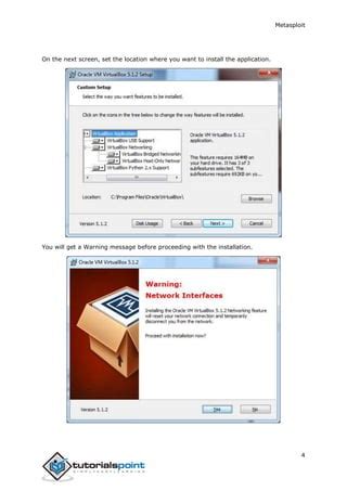 Metasploit Tutorial PDF Operating Systems Computer Software And Applications