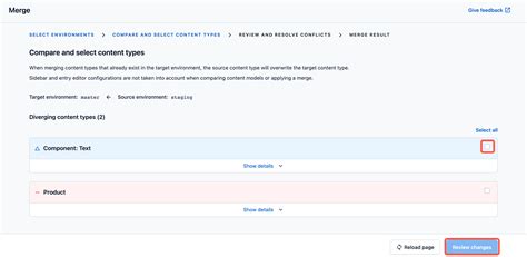Merge Content Type Changes With Merge App Contentful