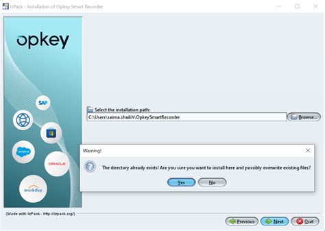 installing smart recorder in opkey new ui