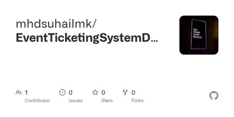 GitHub Mhdsuhailmk EventTicketingSystemDBDesign