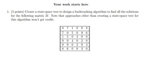 Solved Problem Statement Given A N∗n Matrix M Filled With