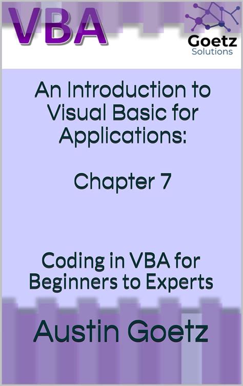 An Introduction To Visual Basic For Applications Chapter 7 Coding In Vba For