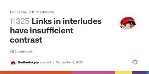 Links In Interludes Have Insufficient Contrast · Issue 325 · Princeton