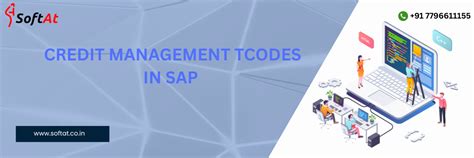 Credit Management Tcodes In Sap