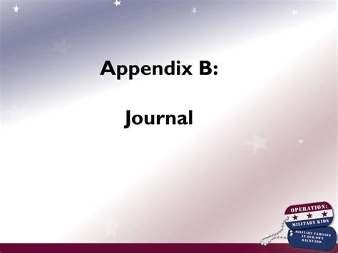 PPT Appendix B Journal PowerPoint Presentation Free Download ID