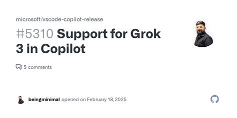 Support For Grok 3 In Copilot Issue 5310 Microsoft Vscode Copilot