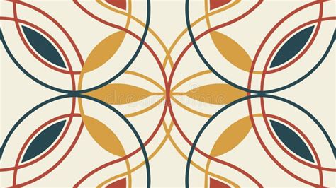 Geometric Floral Pattern Symmetrical Decorative Vector Design Tile Art Vector Design