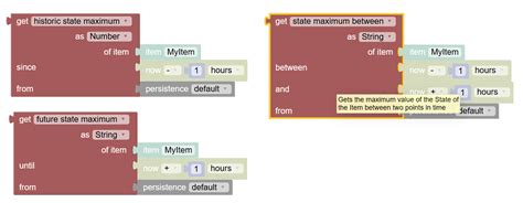 Rules Blockly Persistence Openhab
