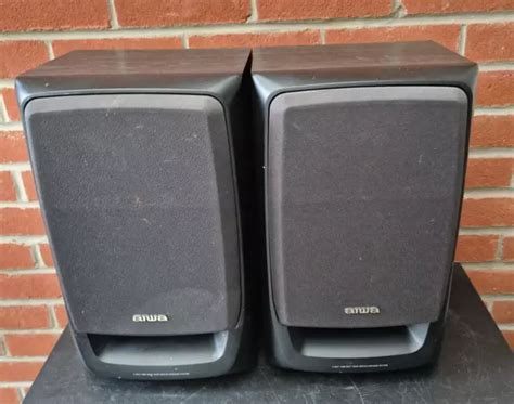 Aiwa Speakers Set Sx Z1100 40w With Twin Duct Bass Reflex £3499