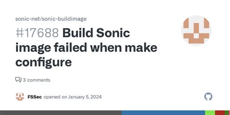 Build Sonic Image Failed When Make Configure Issue Sonic Net Sonic Buildimage GitHub