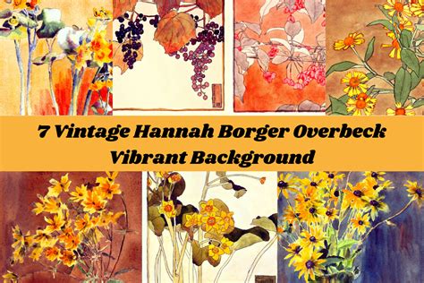 7 Vintage Hannah Borger Overbeck Vibrant Graphic By Cycynms · Creative Fabrica