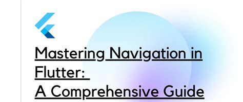 Mastering Navigation In Flutter A Comprehensive Guide DEV Community