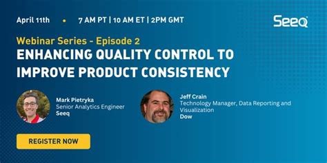 Seeq Corporation On Linkedin Next Tuesday Join Experts From Seeq And Dow For A Live Webinar