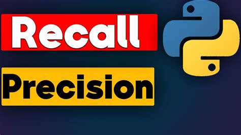 Recall Precision And Specificity With Sklearn In Python Youtube