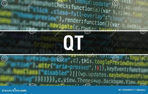 QT With Abstract Technology Binary Code Background Digital Binary Data And Secure Data Concept